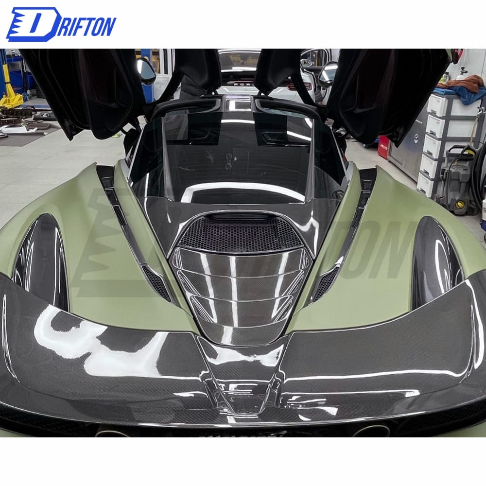 OEM Style Dry Carbon Fiber Engine Compartment Cover-1 For Mclaren 720S