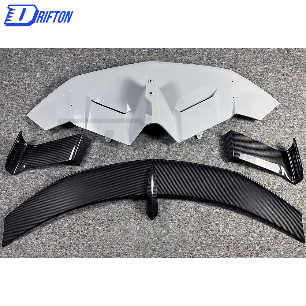 SVJ-Style Dry Carbon Fiber With Portion Primer Body Kit For Aventador ...