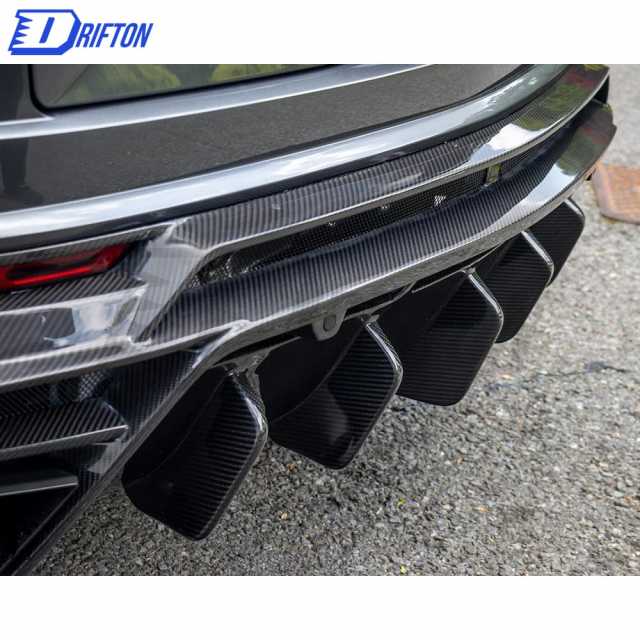 Mansory Style Dry Carbon Fiber Rear Diffuser With Exhaust Tips For ...