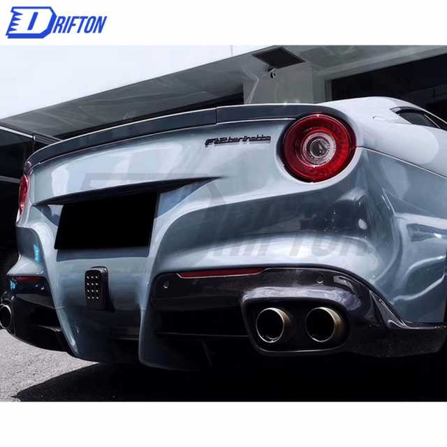 DMC Style Carbon Fiber Rear Spoiler Trunk Wing For Ferrari F12 2013-2017