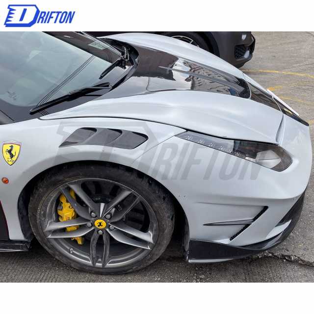 Mansory Style Half Carbon Fiber Hood For Ferrari 488 2015-2018