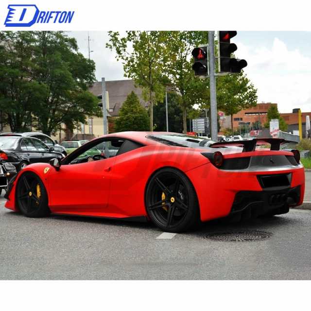 GT Style Carbon Fiber Rear Spoiler For Ferrari 458 Italy Speciale 2011-2016