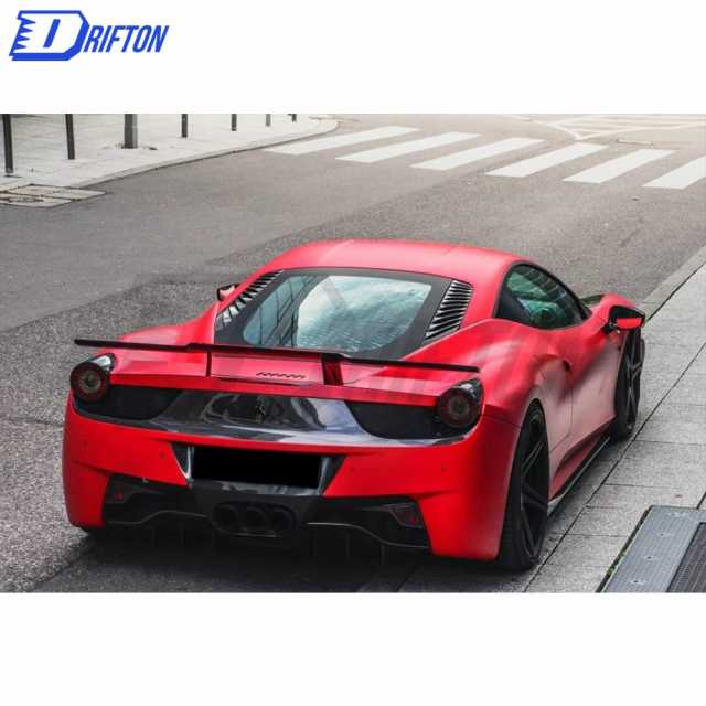 GT Style Carbon Fiber Rear Spoiler For Ferrari 458 Italy Speciale 2011-2016
