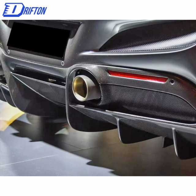 OEM Style Dry Carbon Fiber Rear Diffuser For Ferrari F8 2020-2022