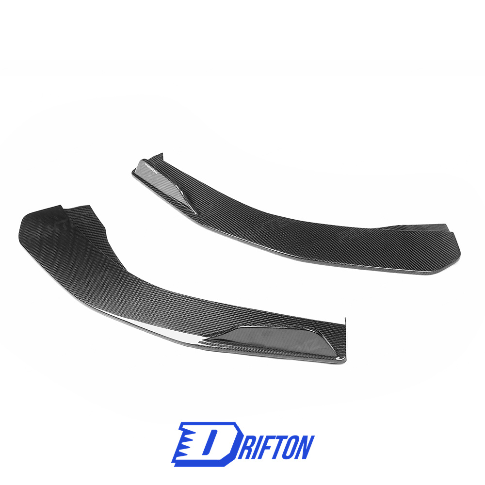 PT Style Dry Carbon Fiber Front Spliter For Ferrari F8 2020-2022