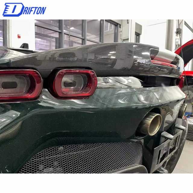 OEM Style Dry Carbon Fiber Style Rear Spoiler For Ferrari SF90