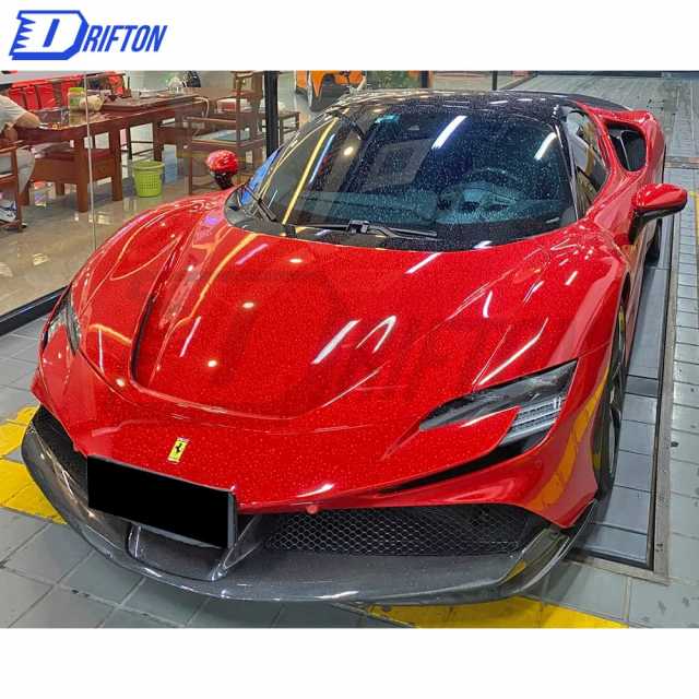 OEM Style Dry Carbon Fiber Front Splitter For Ferrari SF90