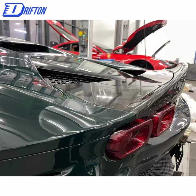 OEM Style Dry Carbon Fiber Style Rear Spoiler For Ferrari SF90