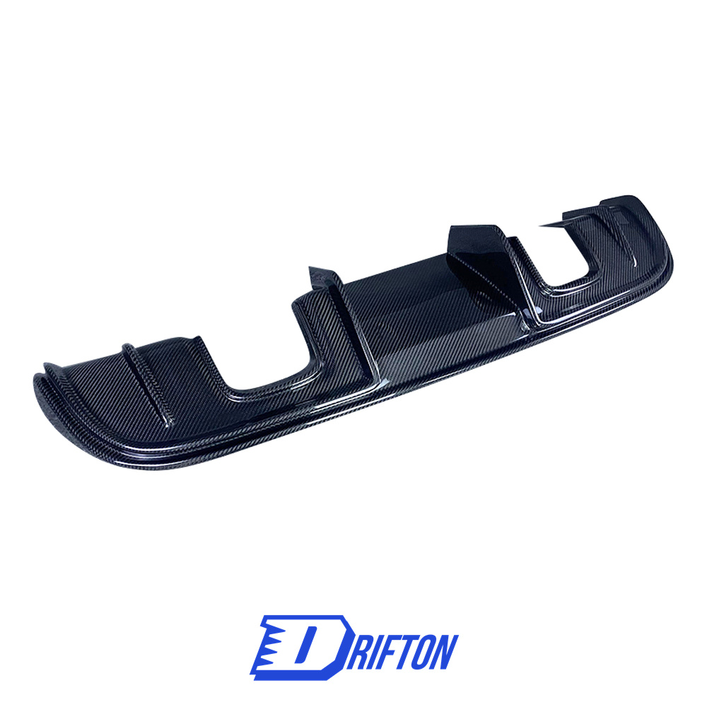 GT4 Style Dry Carbon Fiber Rear Diffuser For Porsche 718 Cayman Boxster ...