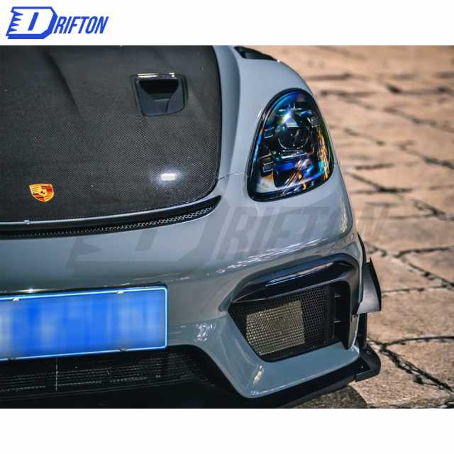 GT4RS Style Dry Carbon Fiber Rear GT Spoiler For Porsche 718 Cayman ...