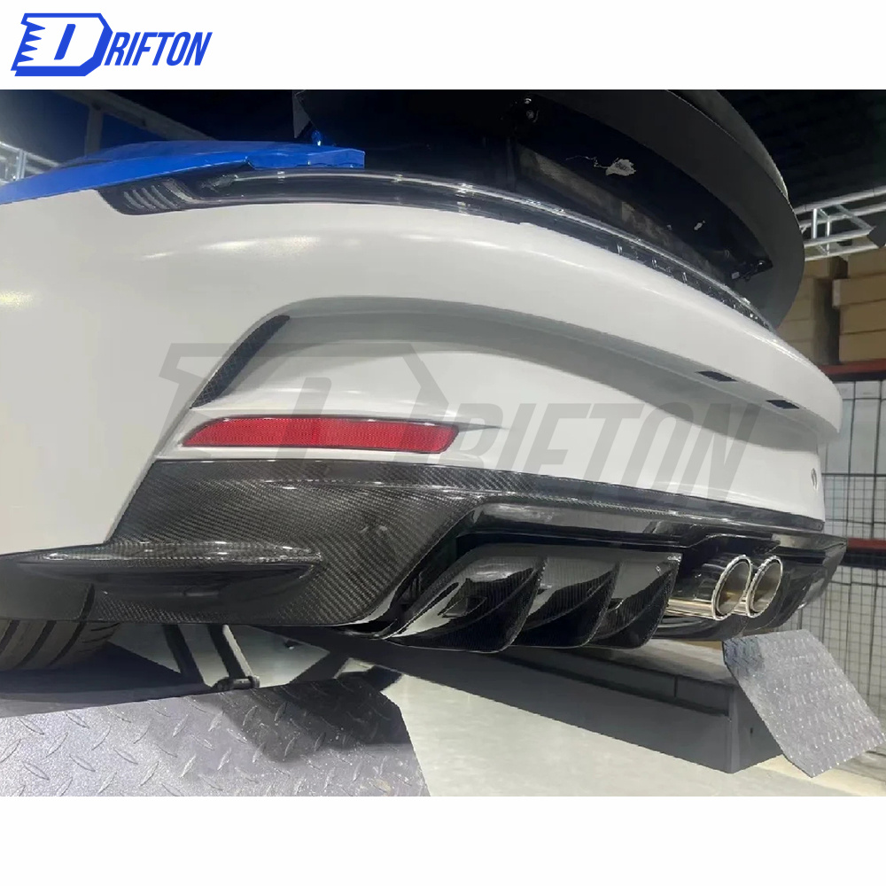 GT3 Style Dry Carbon Fiber Rear Diffuser For Porsche 911 992 Carrera S ...