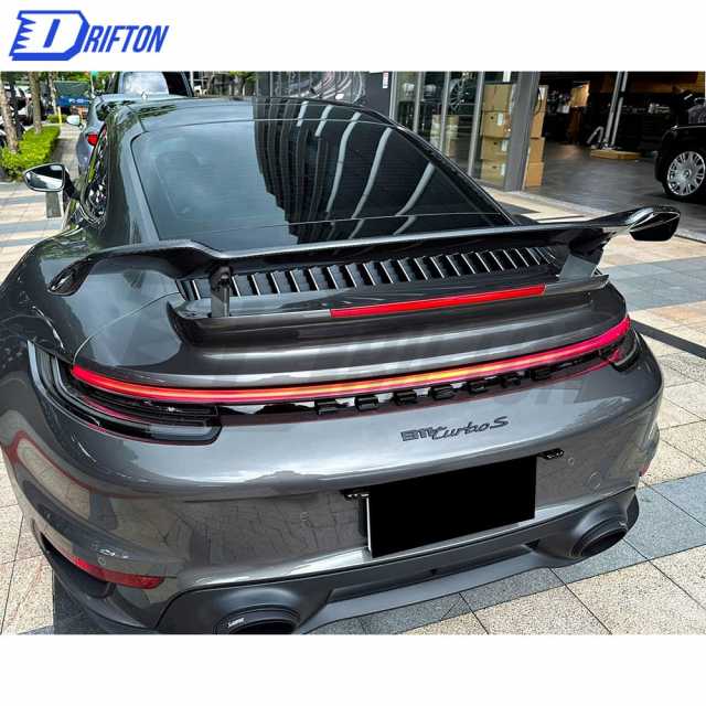 TechArt Style Dry Carbon Fiber Rear Spoiler For Porsche 911 992 Turbo S ...