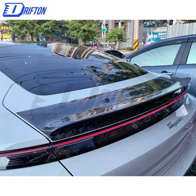 MSY Style Dry Carbon Fiber Rear Wing Spoiler For Porsche Taycan Turbo ...