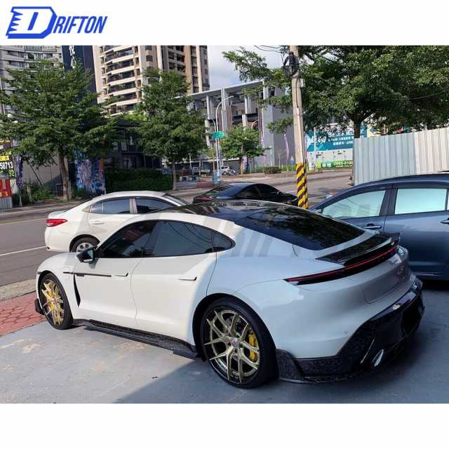 MSY Style Dry Carbon Fiber Rear Wing Spoiler For Porsche Taycan Turbo ...