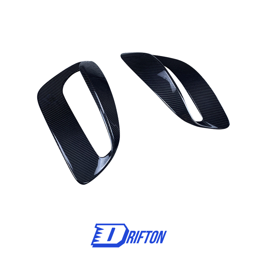Techart Style Dry Carbon Fiber Side Vent Air Inlet Trims For Porsche ...