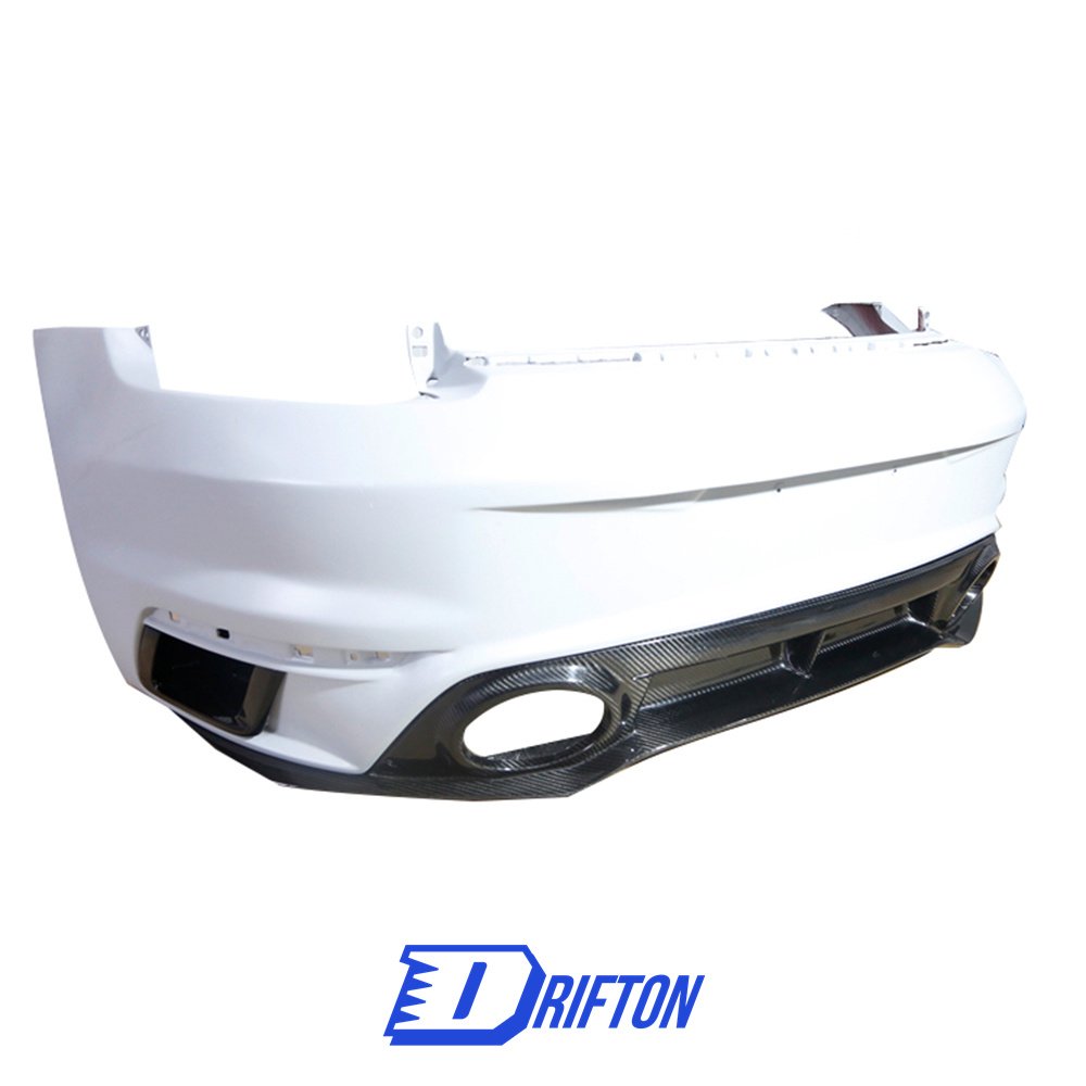 Turbo S Style Primed Dry Carbon Fiber Rear Bumper For Porsche 911 992 ...