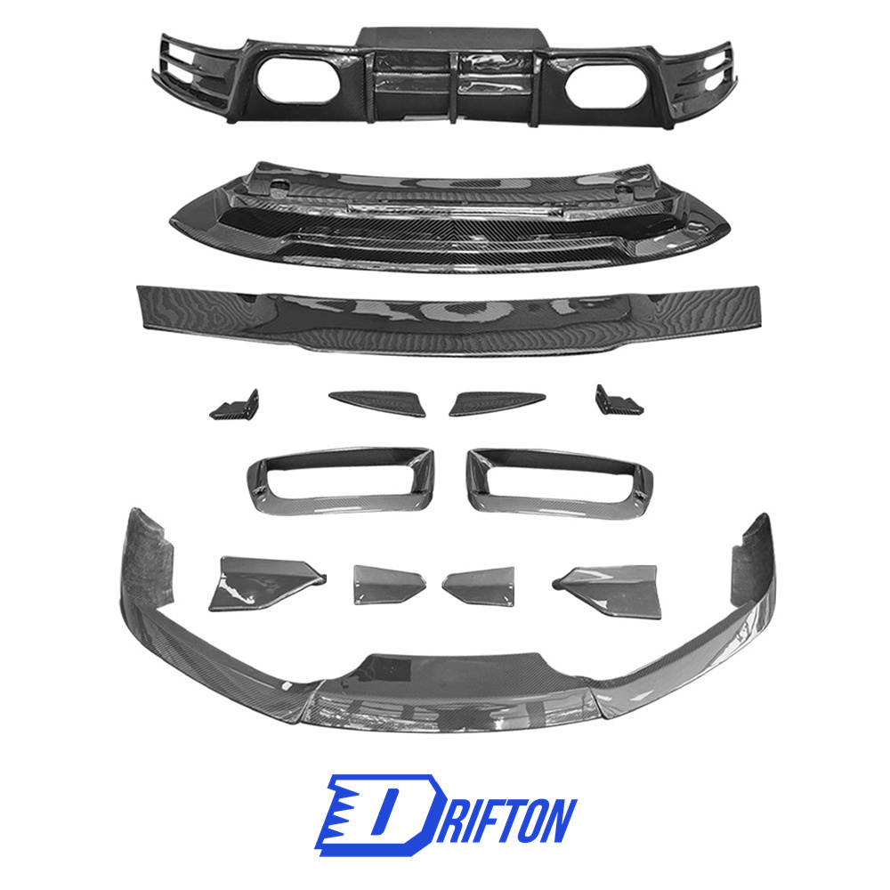 Brabus Style Dry Carbon Fiber Aero Body Kit For Porsche 911 992 Carrera ...