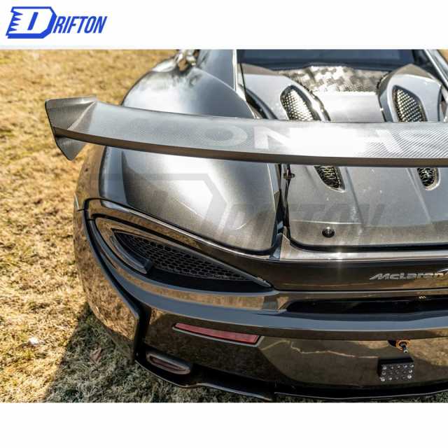 GT4 Style Carbon Fiber Rear Spoiler GT Wing For Mclaren 570S 570GT 2015 ...