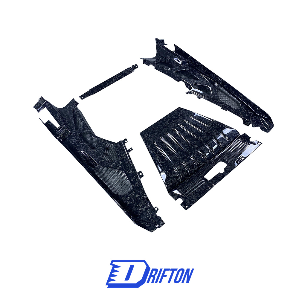 Dry Forged Carbon Fiber Engine Cover Kit For Lamborghini Huracan LP610-4
