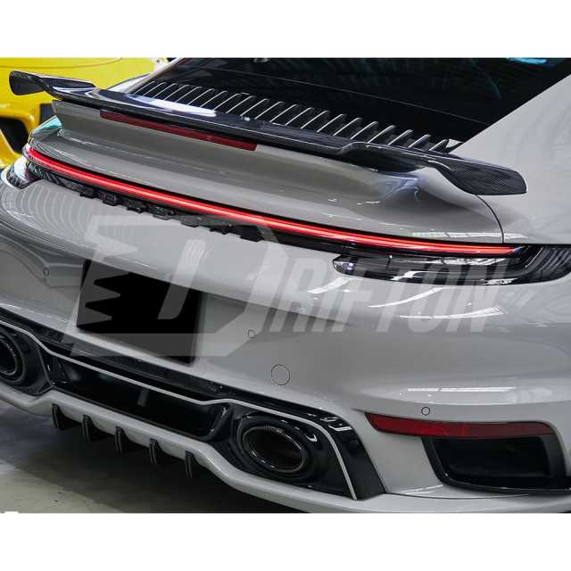 TechArt Style Dry Carbon Fiber Rear Spoiler For Porsche 911 992 Turbo S ...