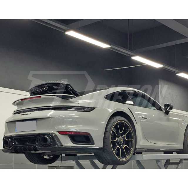 Techart Style Dry Carbon Fiber Rear Diffuser For Porsche 911 992 Turbo ...