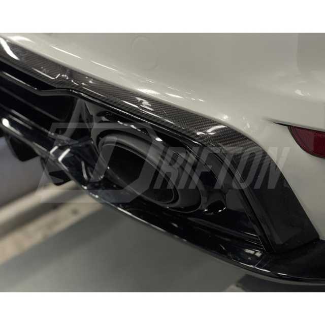 Techart Style Dry Carbon Fiber Rear Diffuser For Porsche 911 992 Turbo ...