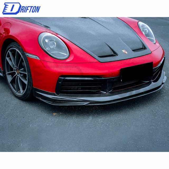 Z007 Style Dry Carbon Fiber Front Lip For Porsche 911 992 Carrera S ...