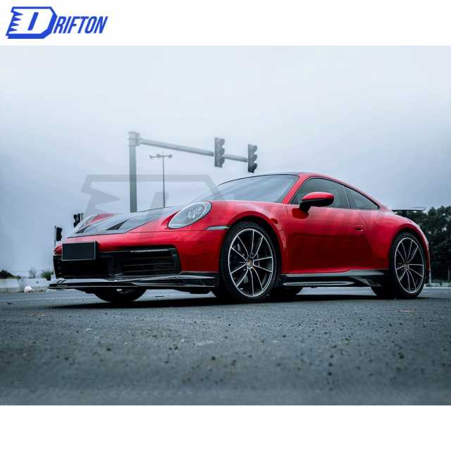 Z007 Style Dry Carbon Fiber Front Lip For Porsche 911 992 Carrera S ...