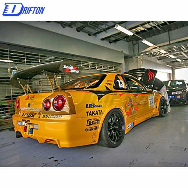 Auto Select Style Carbon Fiber Gt Wing For Nissan R34 GTT GTR 1998-2002