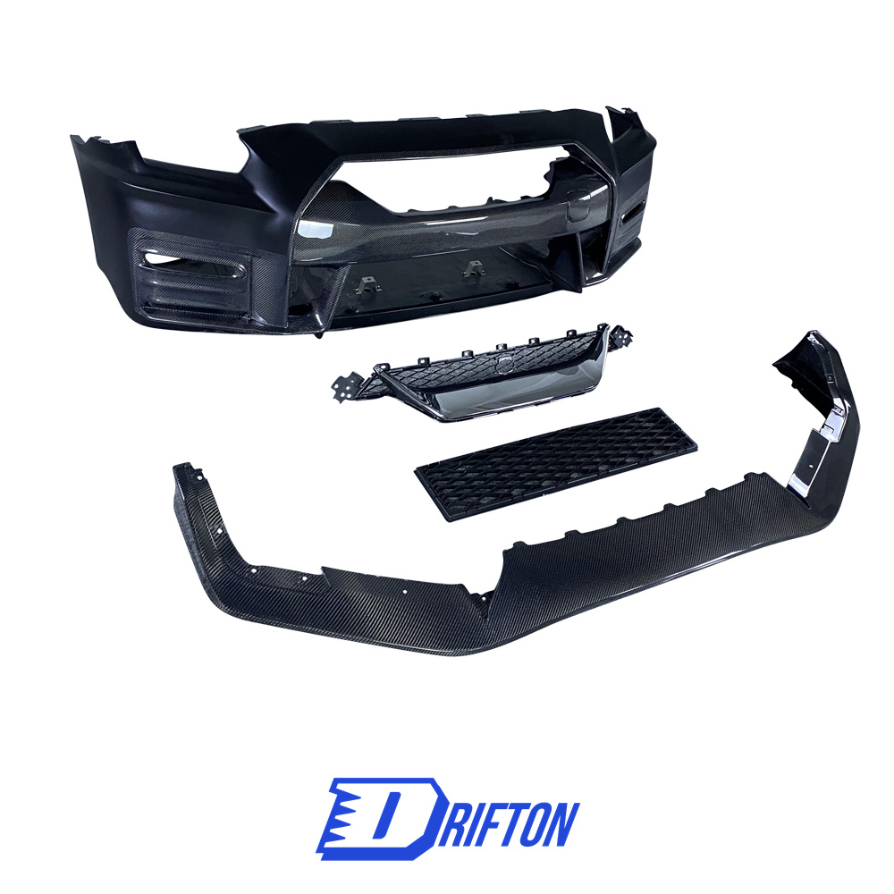 Nismo MY17 Style Half Carbon Fiber Front Bumper For Nissan R35 GTR 2017 ...