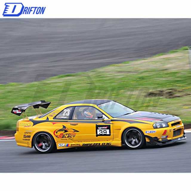 Auto Select Style Carbon Fiber Gt Wing For Nissan R34 GTT GTR 1998-2002