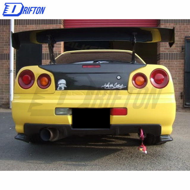 OEM Style Carbon Fiber Rear Diffuser For Nissan R34 GTR 1998-2002