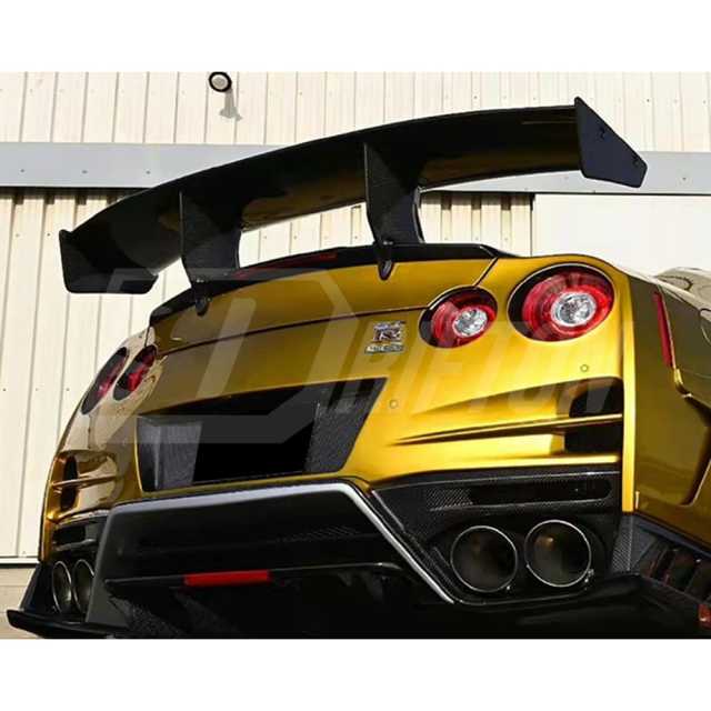 Top Secret High Bracket Style Carbon Fiber Rear Spoiler GT Wing For ...