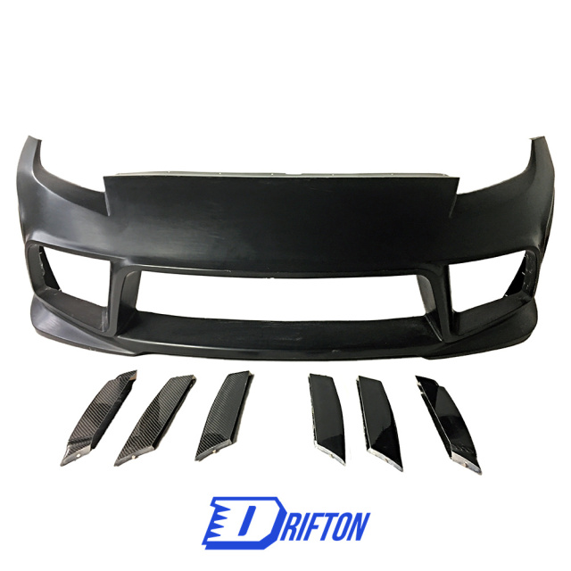 Weber Sport Zenith Line Style Half Carbon Fiber Front Bumper For Nissan ...