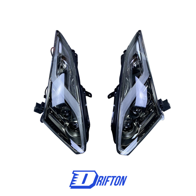 Front Bumper Headlight (Smoked Black) For Nissan R35 GTR 2008-2019