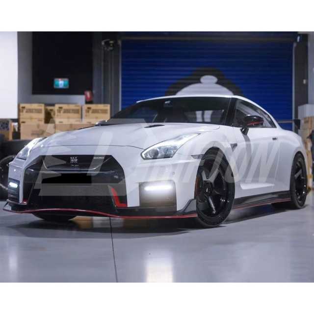 Front Bumper Headlight (Smoked Black) For Nissan R35 GTR 2008-2019