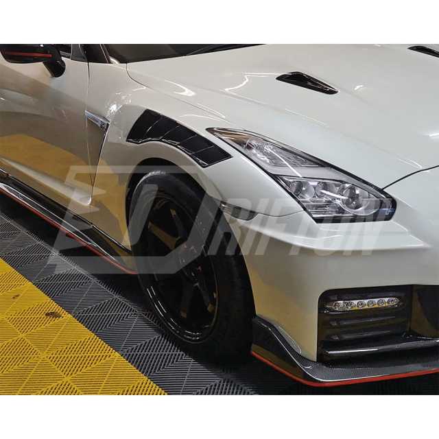 MY20 NISMO Style Carbon Fiber Front Fender Vent Duct For Nissan R35 GTR ...
