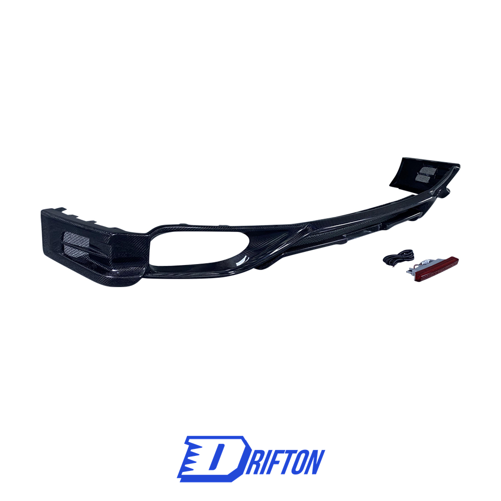 Top Secret V2 Style Carbon Fiber Rear Diffuser Lip For Nissan R35 GTR ...