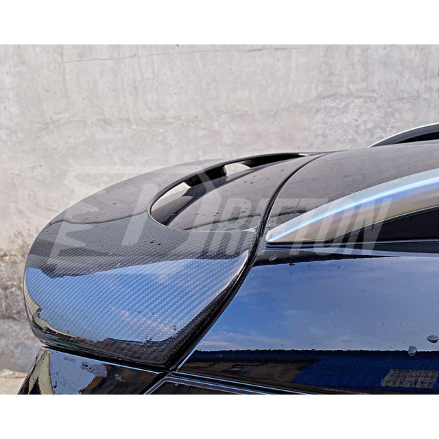 Dry Carbon Fiber Rear Roof Spoiler For Mercedes Benz W167 GLE 450 2020-2023