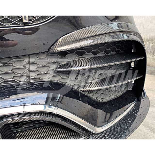 Dry Carbon Fiber Front Bumper Vent Cover For Mercedes Benz W167 GLE 450 ...