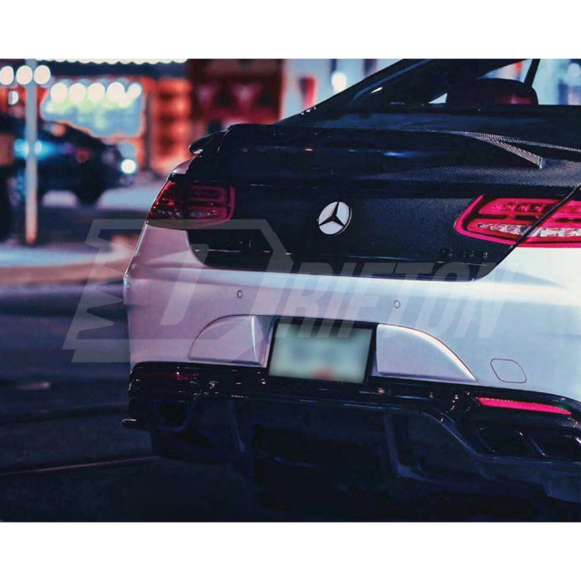 OEM Style Carbon Fiber Rear Trims For Mercedes Benz C217 W217 S63 S65 ...
