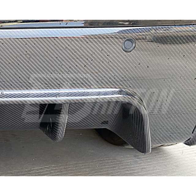 Dry Carbon Fiber Rear Diffuser With Light With Exhaust Tips For ...