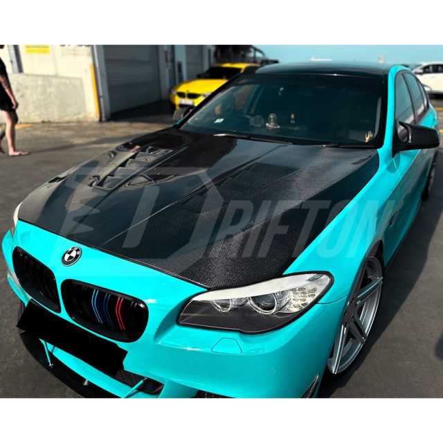 Hamann Style Carbon Fiber Hood For BMW 5 Series F10 F11 F07 M5 2010-2016