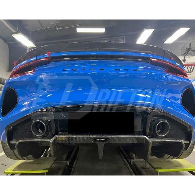 OD Style Dry Carbon Fiber Rear Diffuser For Lotus Emira
