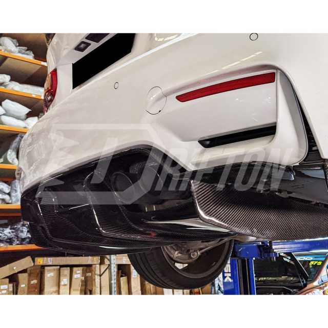 PSM Style Dry Carbon Fiber Rear Diffuser For BMW M3 M4 F80 F82 F83 2014 ...