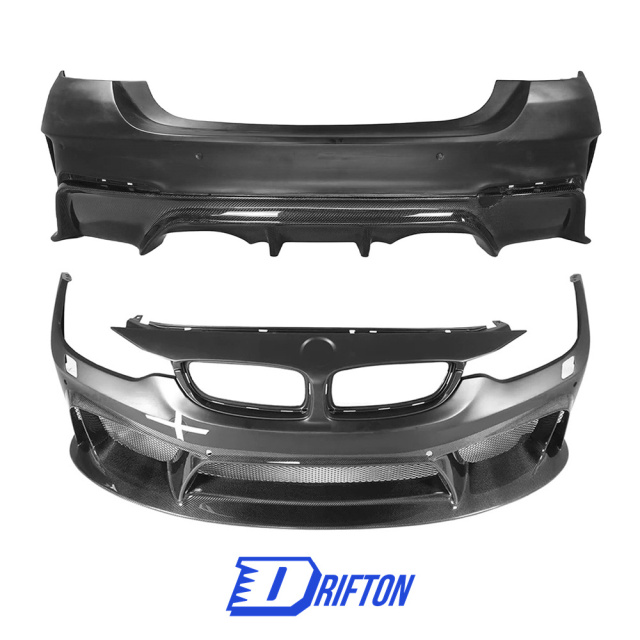 3D Style Semi Carbon Fiber Body Kit For BMW M3 M4 F80 F82 F83 2014-2020