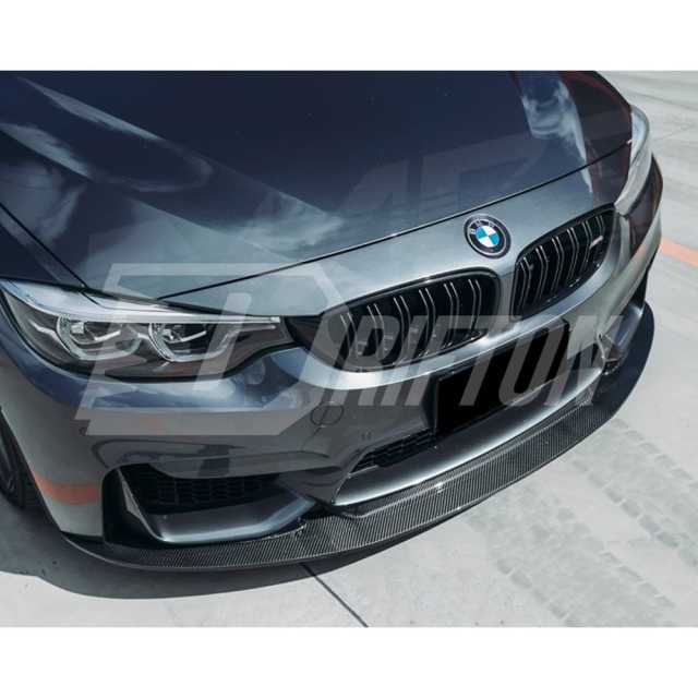 GT4 Style Dry Carbon Fiber Front Lip For BMW M3 M4 F80 F82 F83 2014-2020