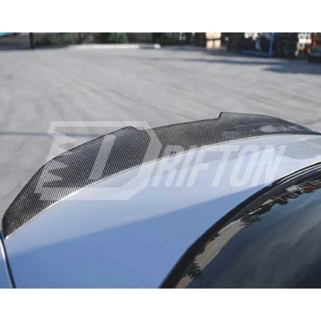 PSM Style Carbon Fiber Rear Spoiler Trunk Wing For BMW F87 M2C 2016-2019