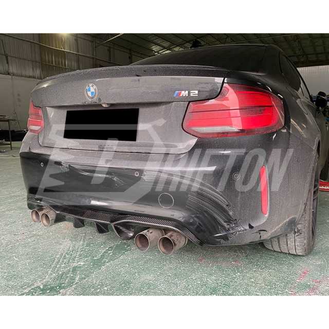 AK Style Dry Carbon Fiber Rear Diffuser For BMW F87 M2 M2C 2016-2019