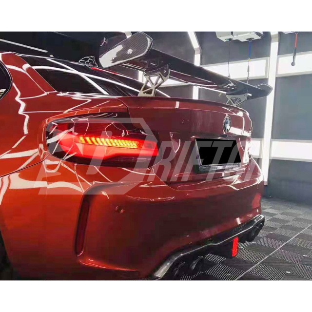 GT Style Carbon Fiber Rear Spoiler GT Wing For BMW F87 M2 M2C 2016-2019